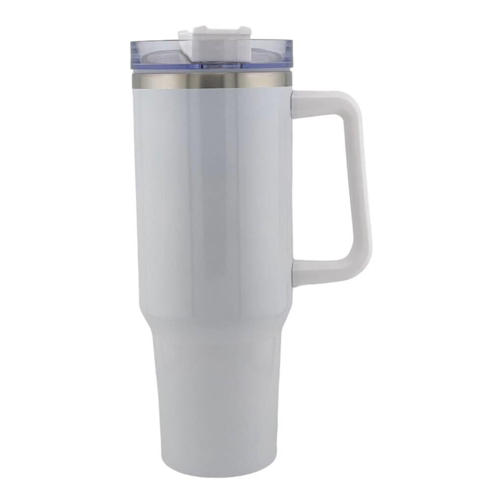 40 oz – Personalized Stanley Quencher Replica Silver Engraving