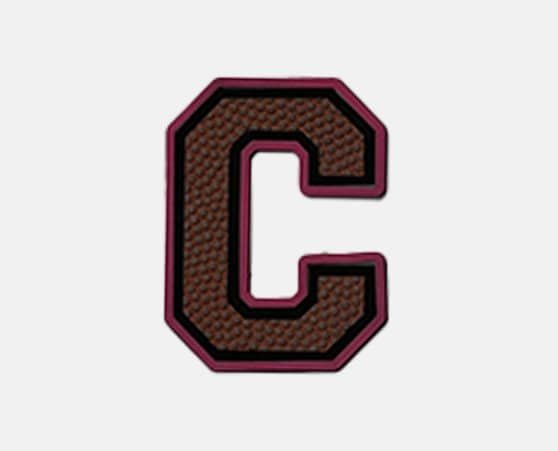 Personalized Cedarcrest Football “C” Leatherette Trucker Hat - Creative ...