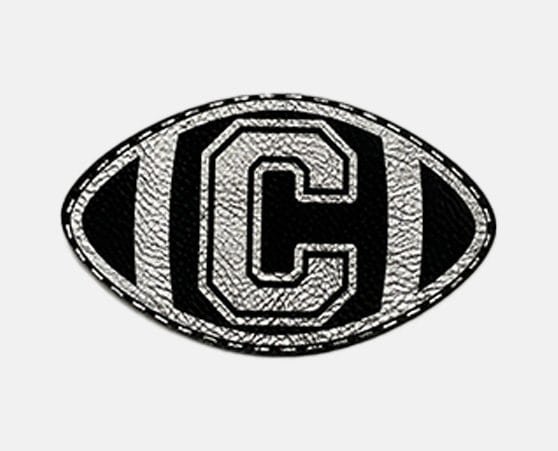 Personalized Cedarcrest Football “C” Leatherette Trucker Hat - Creative ...