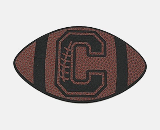 Personalized Cedarcrest Football “C” Leatherette Trucker Hat - Creative ...